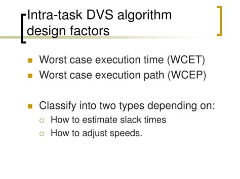 ppt performance comparison of dynamic voltage scaling algorithms for hard real time systems
