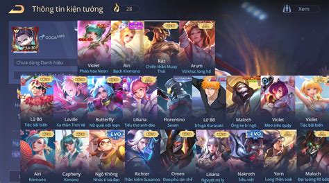 Cho ACC liên quân full tướng Free tặng Nick liên quan VIP miễn phí 2023