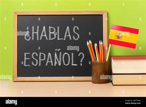 A Chalkboard With The Question Hablas Espanol Do You Speak Spanish