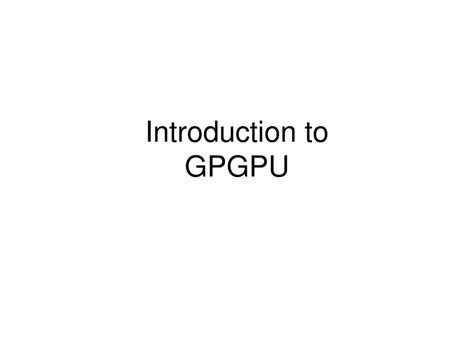 ppt lecture 1 advanced object oriented programming gpgpu programming powerpoint