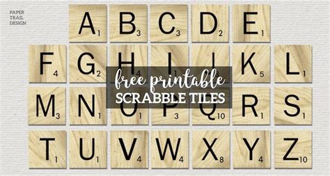 Free Printable Scrabble Letter Tiles Sign Printable DIY Wall Art