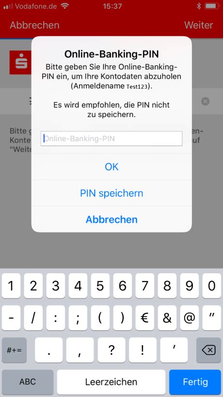 IOS Anleitung Einrichtung Sparkassen App