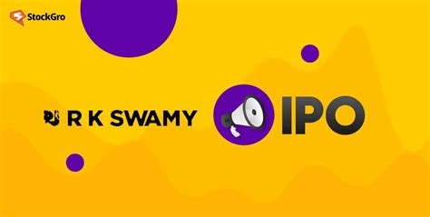 RK Swamy IPO Date GMP Shareholding And Financials