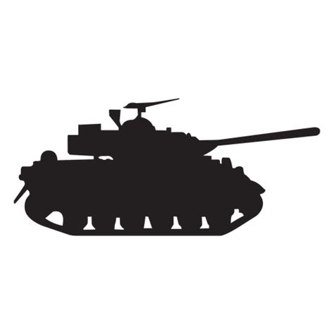 Military Tank Silhouette PNG SVG Design For T Shirts