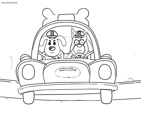 Safety Sheriff Labrador Coloring Pages WONDER DAY Coloring Pages
