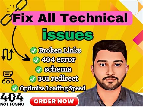 Fix 404 Errors Broken Links 301 Redirects Schema All Technical