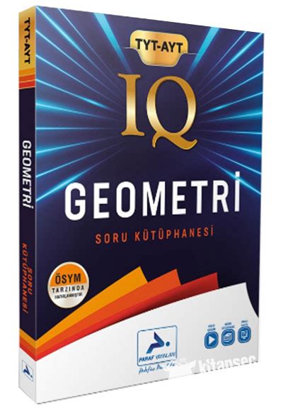 TYT AYT Geometri IQ Soru Kütüphanesi PRF Paraf Yayınları 9786257423571