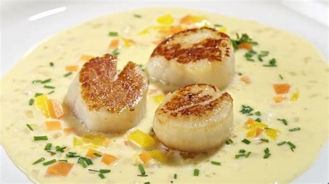 Noix de st Jacques à la crème fraîche de Normandie Délicieux Ma