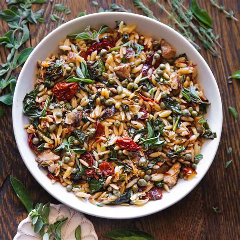 Sun Dried Tomato And Spinach Orzo One Pan 30 Minute Meal Julia S Album