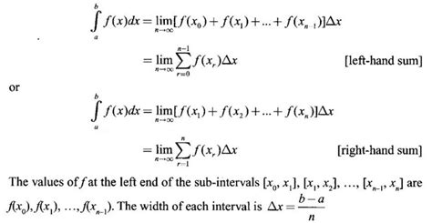 definite integral rectangle method of finding area worked examples fundamental theorem of