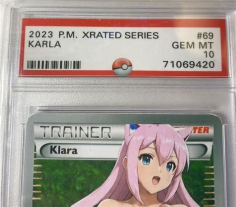 Klara Trading Card Sexy Adult Anime Waifu Custom Made Trainer