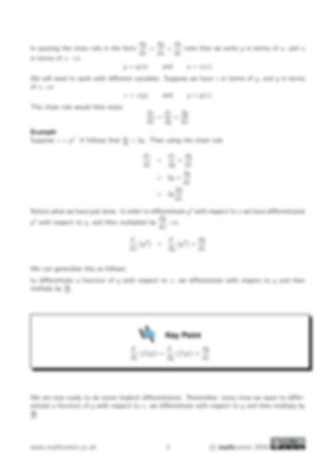 Solution Math Implicit Differentiation Studypool