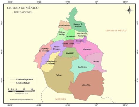 Éstas suplirán a las 16 delegaciones Mapa cdmx Alcaldía Ciudad de