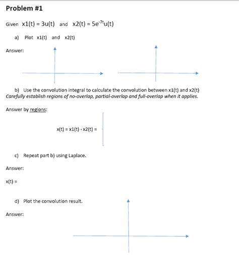 solved problem 1 given x1 t 3u t and x2 t 5u t a plot