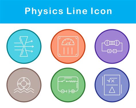 Physics Vector Icon Set Vector Art At Vecteezy