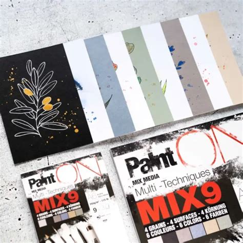 Clairefontaine Paint ON Mixed Media Block 9 Couleurs Suitup Art