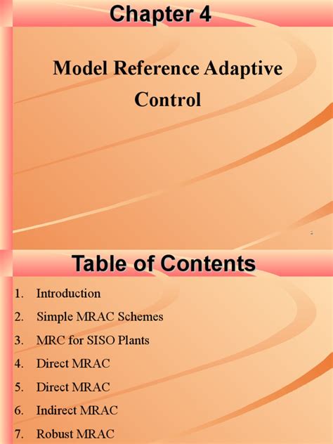 model reference adaptive control pdf rotation around a fixed axis control theory