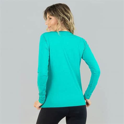 Camiseta UV Pro Feminina Manga Longa Proteção Solar Térmica UV Line