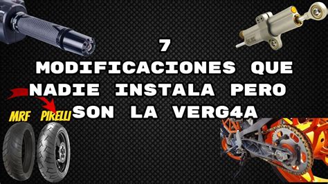 Modificaciones De Moto Que Valen La Pena Youtube