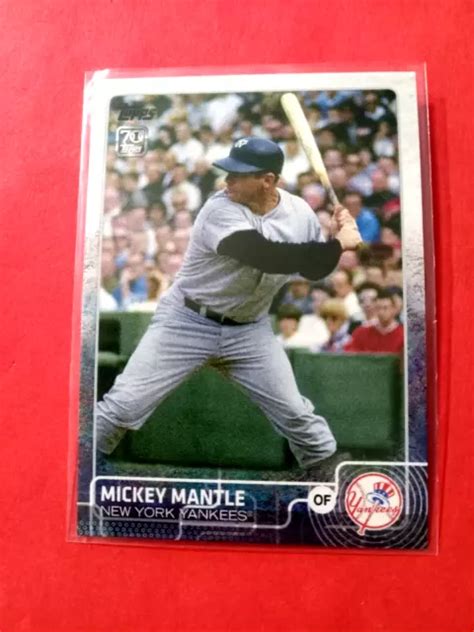 2021 TOPPS X Mickey Mantle Mickey Mantle Yankees De New York MM44 EUR