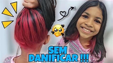 COMO DESCOLORIR E PINTAR O CABELO EM CASA MECHA ROSA