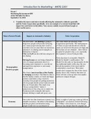 Chapter 3 Homework Docx Pdf Introduction To Marketing MKTG 2201