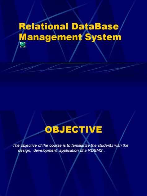 relational database management system pdf relational database databases