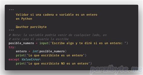 Validar número entero y flotante int y float en Python Parzibyte s blog