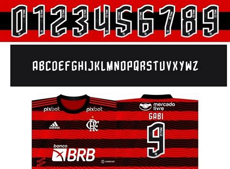 Fonte Camisa Flamengo Vetorizada Arte Caneca Fla Dmk Studio