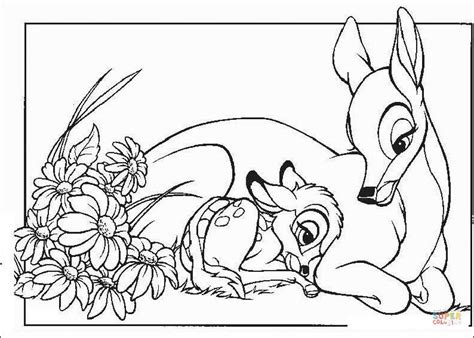 Bambi And Faline Coloring Pages At GetColorings Free Printable