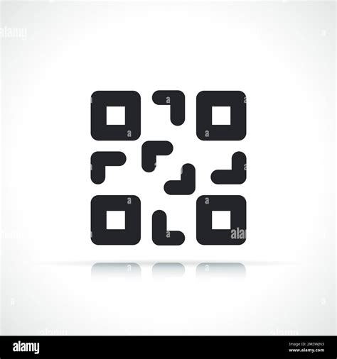 ilustración del icono de código qr con vector de símbolo Imagen Vector