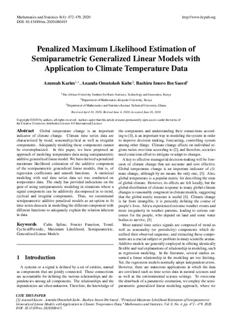 pdf penalized maximum likelihood estimation of semiparametric generalized linear models with