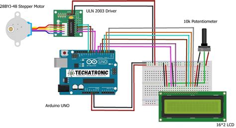 Stepper Motor With Arduino Using Uln Driver Arduinpo With