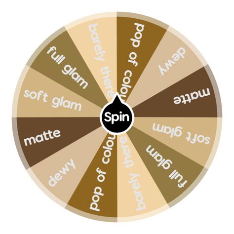 Makeup Look Spin The Wheel Random Picker