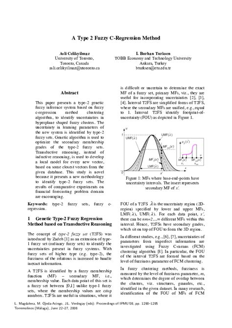 pdf a type 2 fuzzy c regression method asli celikyilmaz