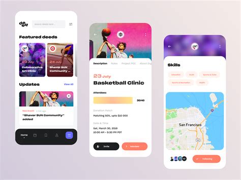 Godeed Volunteering Mobile App Design By Nsky For Awsmd On Dribbble
