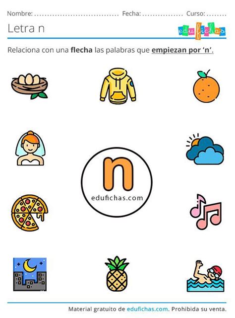Fichas Letra N Palabras Con N Aprender Las Letras Letra N Actividades