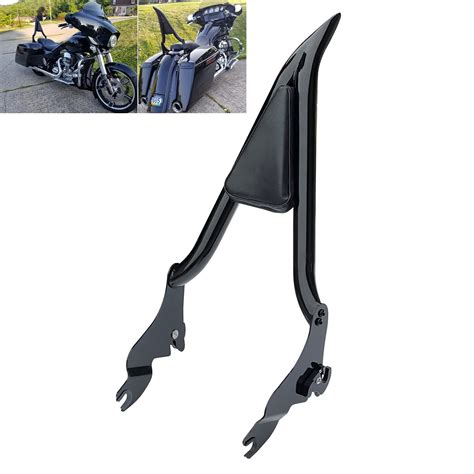 Detachable Rear Passenger 26 Sissy Bar Backrest With Pad Fit For