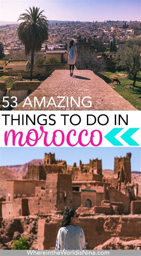 The Top Things To Do In Morocco With Text Overlay Reading Amazing