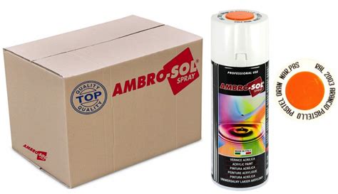 AMBRO SOL Lakier spray 400ml RAL 2003 pomarańczowy 10 sztuk V4002003 za