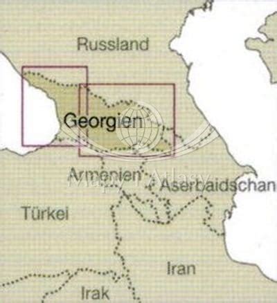 GRUZJA MAPA SAMOCHODOWA SKŁADANA RKH