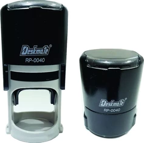 Carimbo Automático Redondo Deskmate D 40mm personalizado