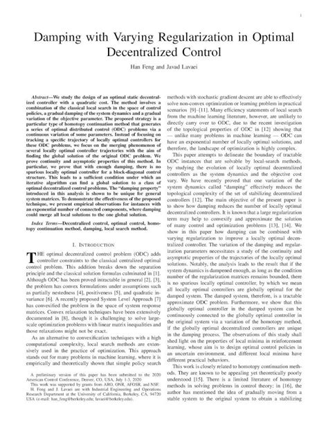 pdf damping with varying regularization in optimal constrained optimal control problem can