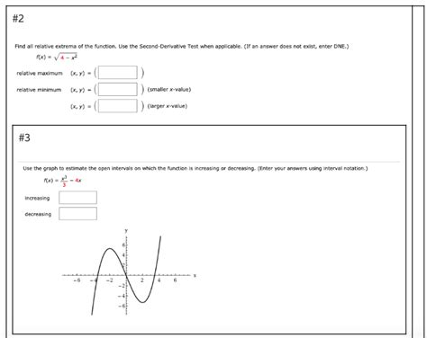 solved 2 find all relative extrema of the function use the