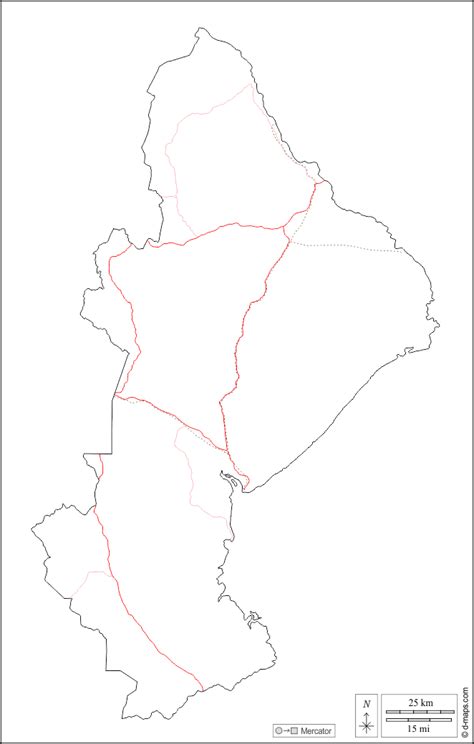 索法拉省 免费地图 免费的空白地图 免费的轮廓地图 免费基地地图 大纲 道路 白