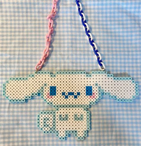 Giant Cinnamoroll Perler Necklace Bead Designs Perler Beads Perler