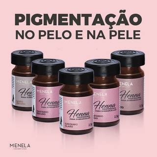 Henna Sobrancelha Menela 2 5 G Castanho Escuro Fixador Shopee Brasil