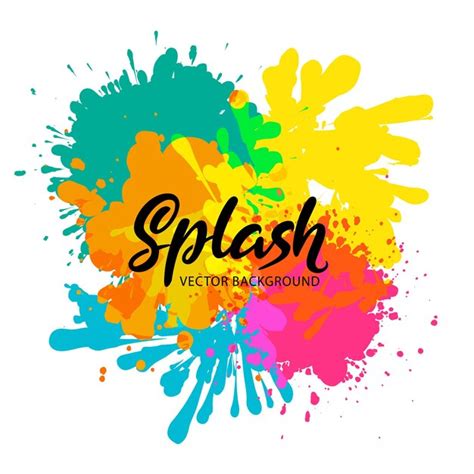 Premium Vector Elegant Colorful Splash Watercolor Background Vector