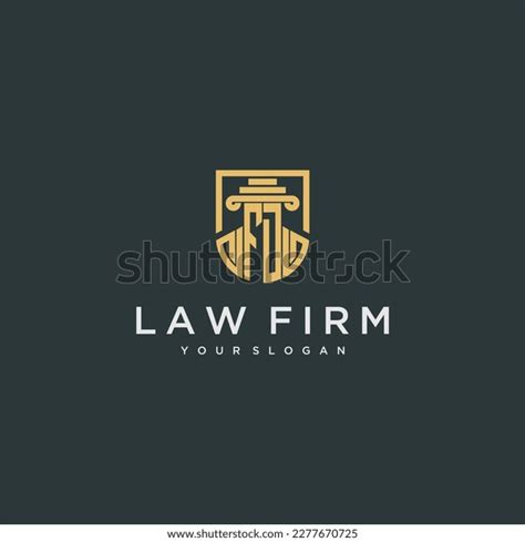 Fd Monogram Initial Lawfirm Logo Ideas Stock Vector Royalty Free
