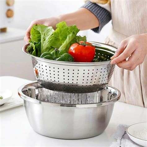 Multifunctional Stainless Steel Kitchen Grater With Basin Se Inspire